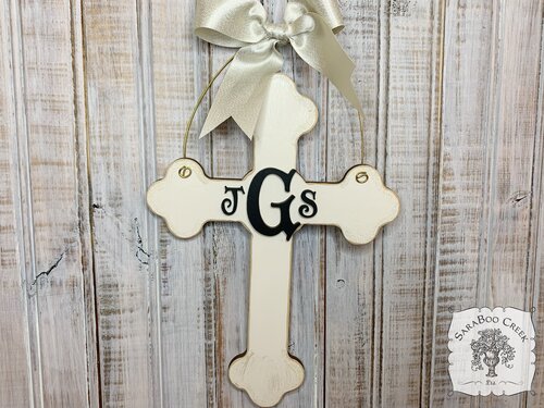 Classic Cross Personalized with Monogram – SaraBoo Creek